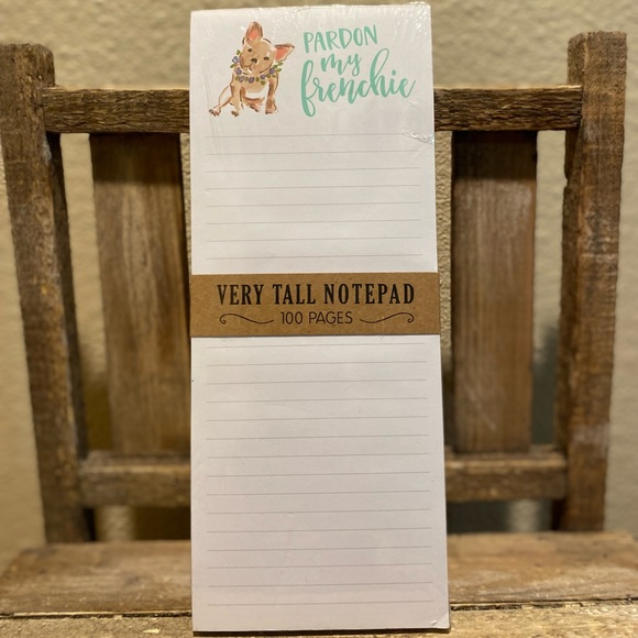 Beth Briggs By Eccolo Ltd. | Office | French Bulldog Notepad Pardon My ...